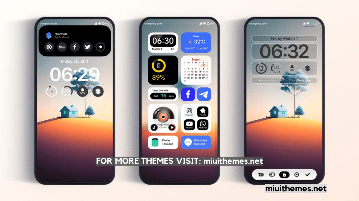 Paradise Home MIUI Theme with Featured Lockscreen - MIUI Themes