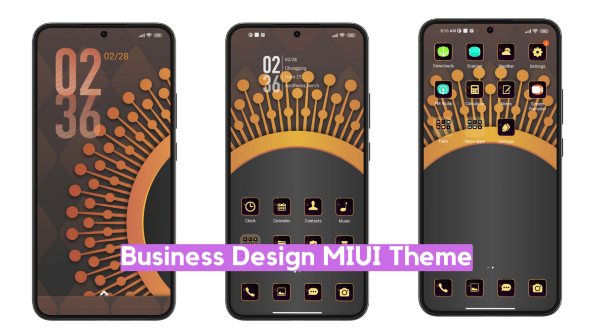 Business Design MIUI Theme for Xiaomi with Minimal Anime UI - MIUI Themes