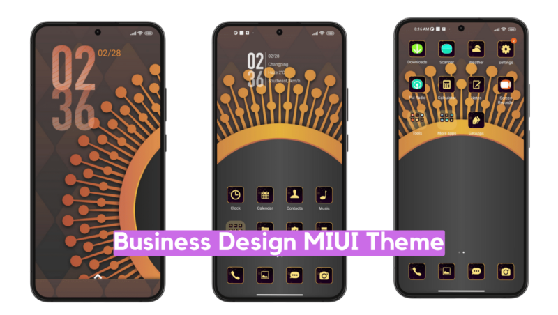 Business Design MIUI Theme for Xiaomi with Minimal Anime UI - MIUI Themes