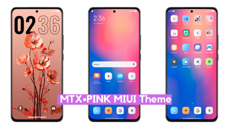 MTX PINK MIUI Theme for Xiaomi with HyperOS Experience - MIUI Themes